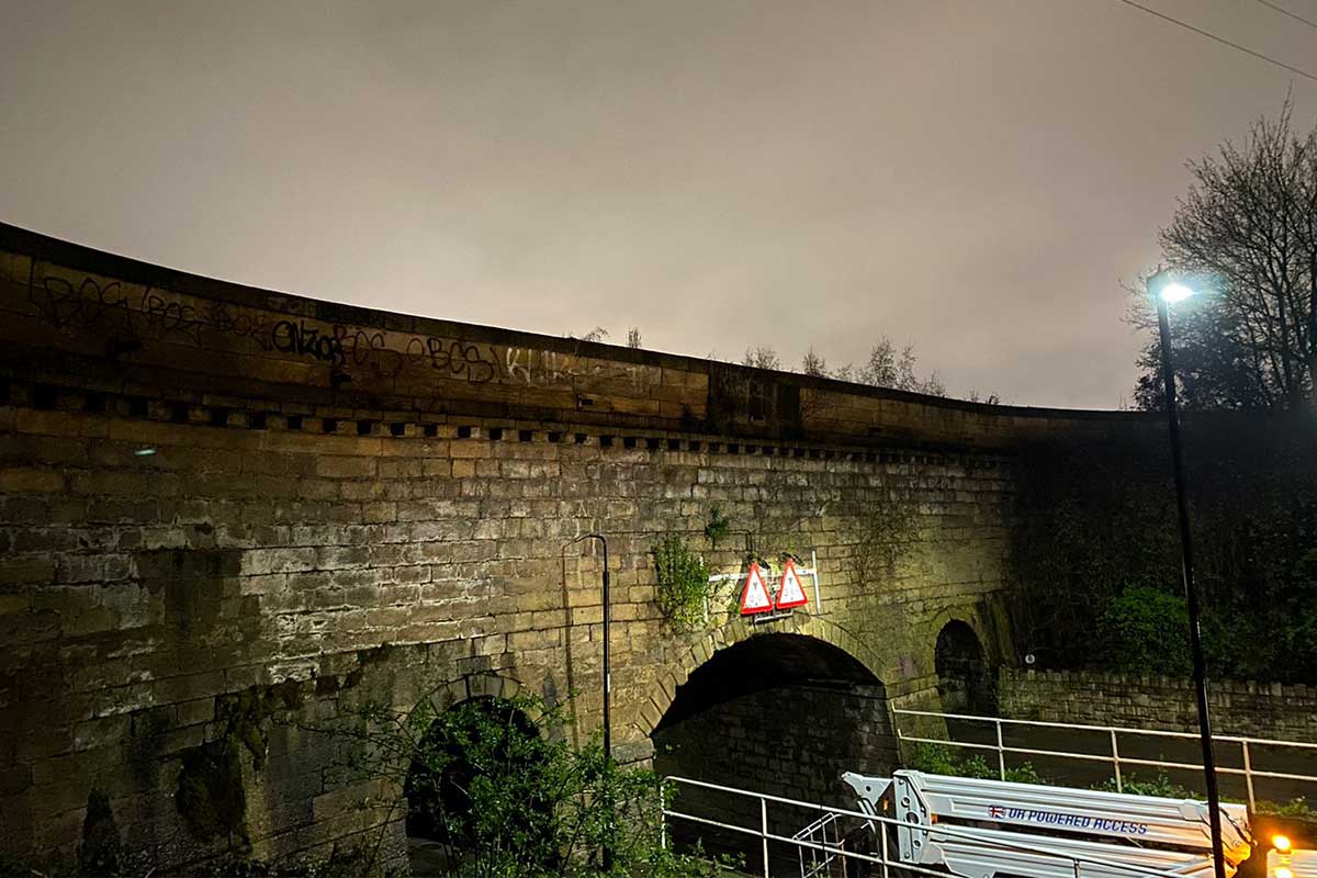 Heritage Approved Graffiti Removal at Attercliffe Aqueduct - Go-Gum Limited